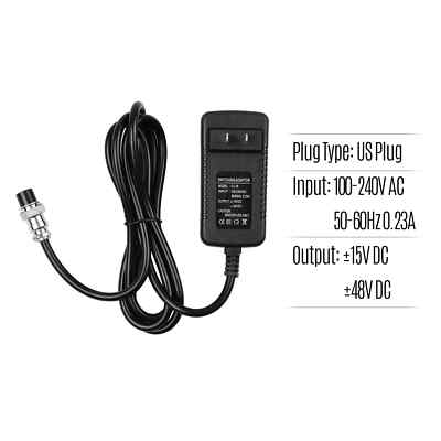 Console Mixer Power AC Adapter 15V 230mA Universal 4-Pin Circular ...