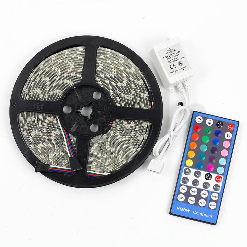5M 5050 SMD RGB+White RGBW/RGBWW 60LEDs/M LED Strip Light / Remote ...