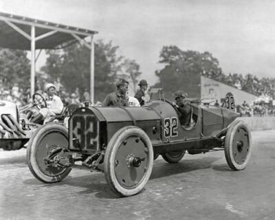 8x10 photo Ray Harroun in the "Marson Wasp" racing car, 1911 Indy 500 ...