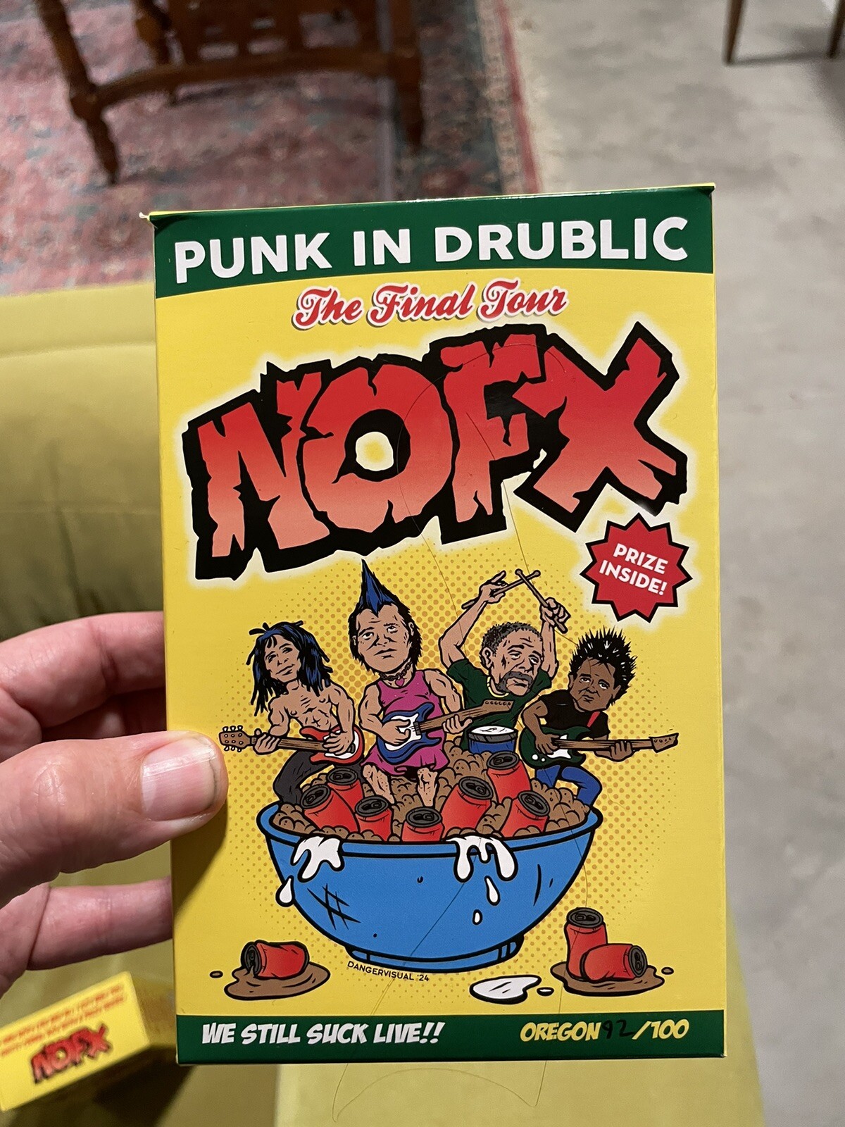 NOFX Final Tour Portland Cereal Box Rare 92/100 Sold Out Live Two ...
