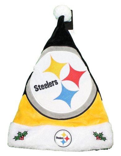 Pittsburgh Steelers NFL Big Logo Holiday Plush Christmas Santa Hat | eBay
