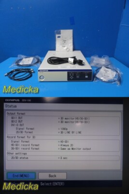 Olympus Model 3DV-190 3D Visualization System Console W/ NEW Cables ...