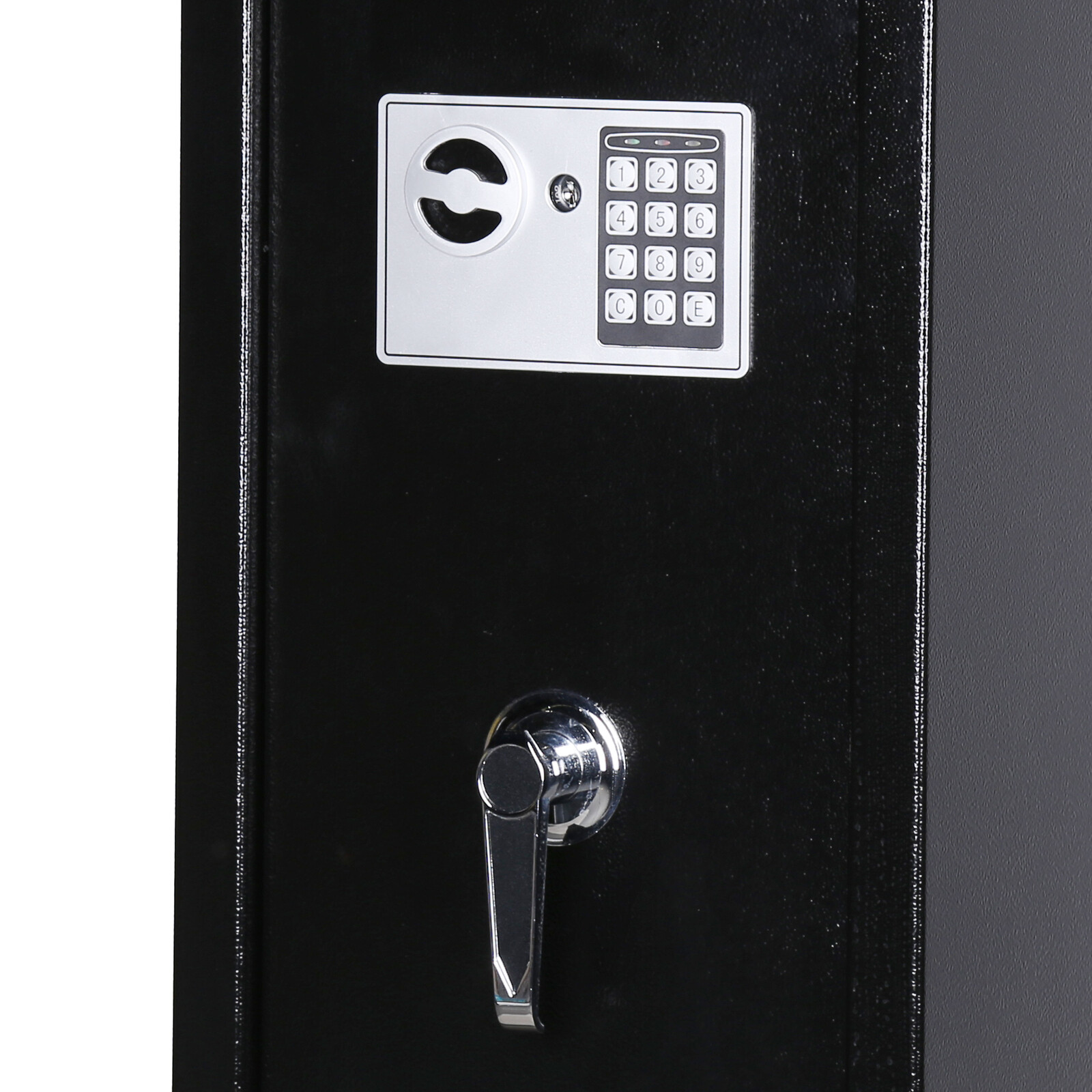 JMV 5 Gun Electric Safe Firearm Rifle Storage Lock Box Steel Cabinet ...