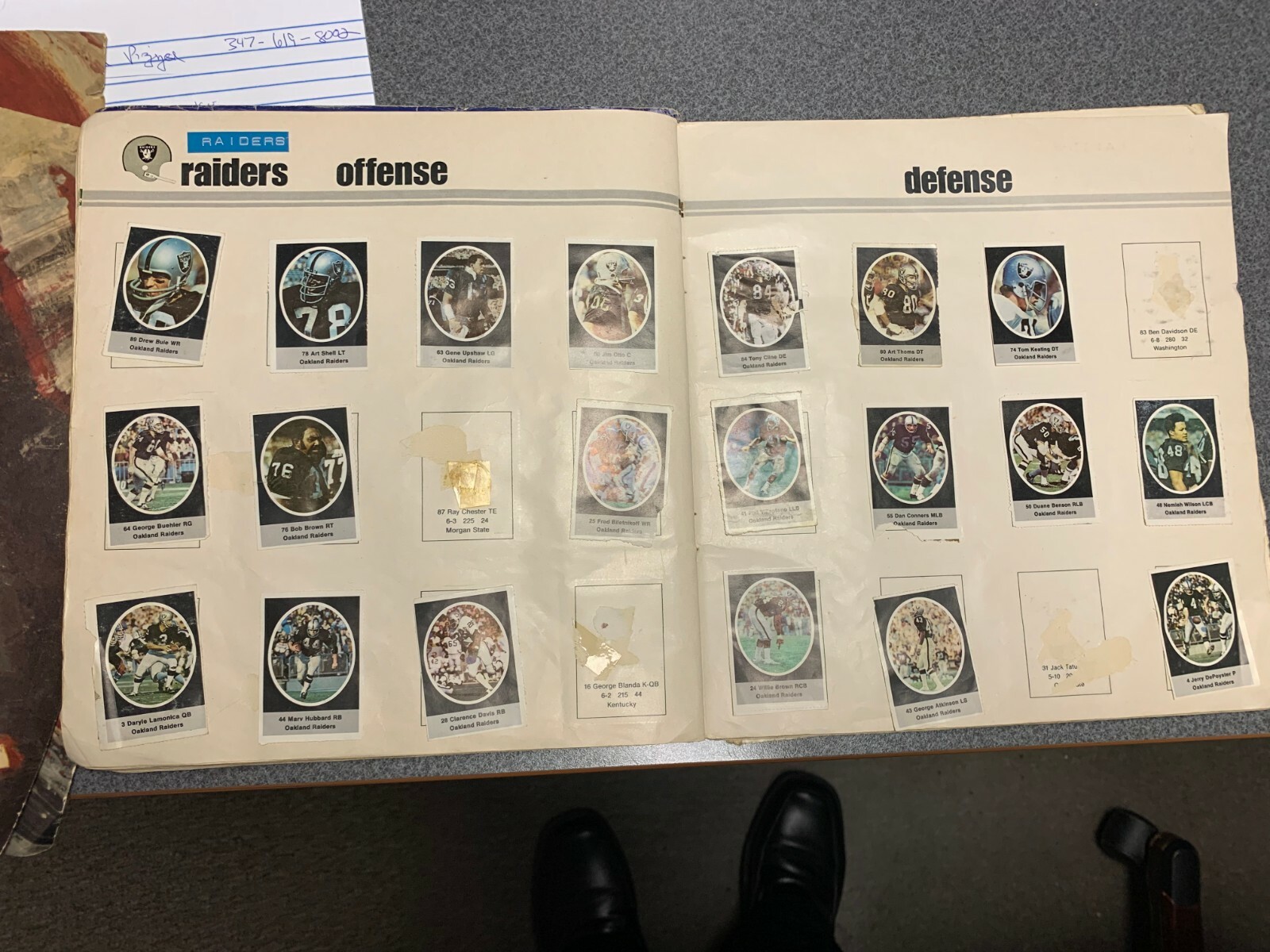 1972 Sunoco NFL Action Stamp Book (With Wear but Many Full Pages) | eBay