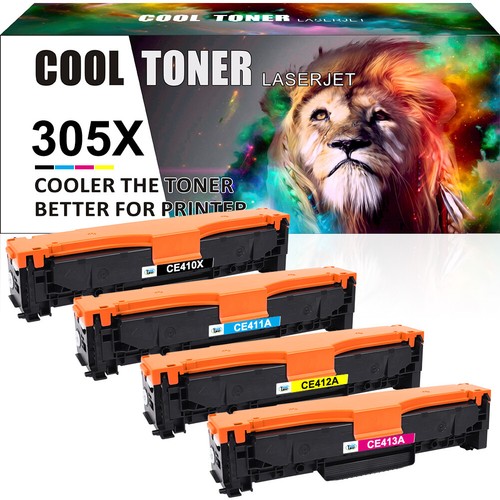 4x Toner Compatible for HP LaserJet Pro 400 Color 451nw M451dn M451dw ...