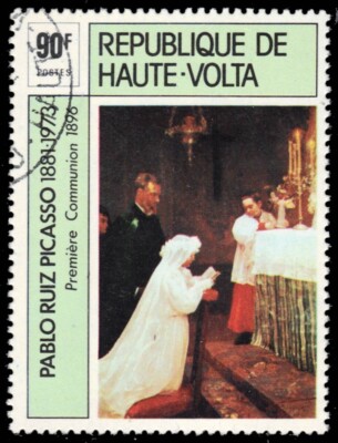 UPPER VOLTA 374 - "First Communion" by Pablo Picasso (pb85375) | eBay