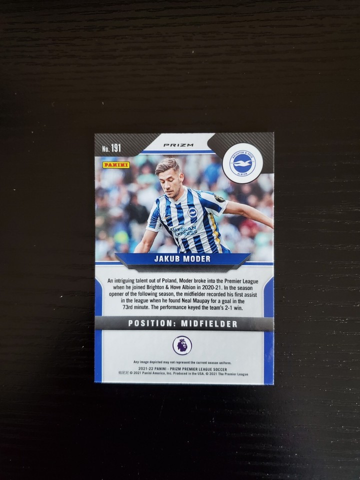Jakub Moder - 2021-22 Prizm EPL Premier League Soccer #191 RC ...