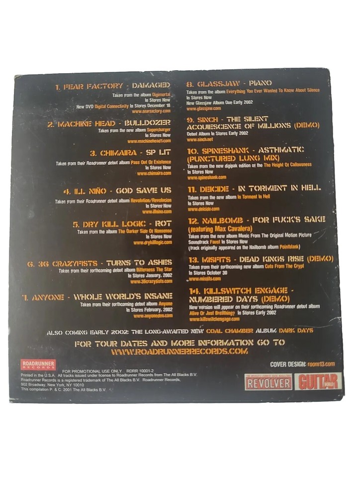 Vintage Roadrunner Cd Various Metal Bands Sampler Vintage Cd Fear ...