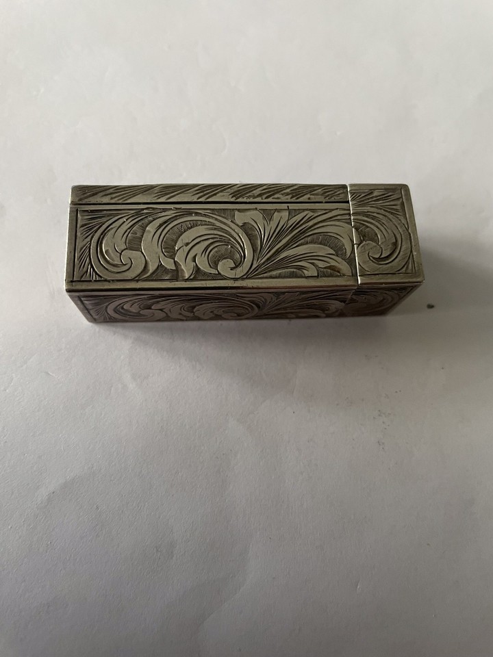 Antique Art Deco Italian Sterling Silver 800 Lipstick Holder/Compact ...