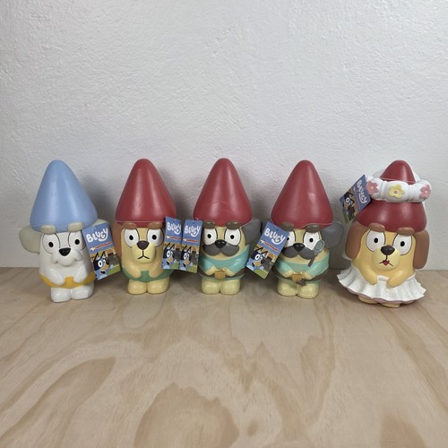 Bluey Gnomes Hammerbarn Bunnings Limited Edition SET OF 5 Bride Hecuba ...