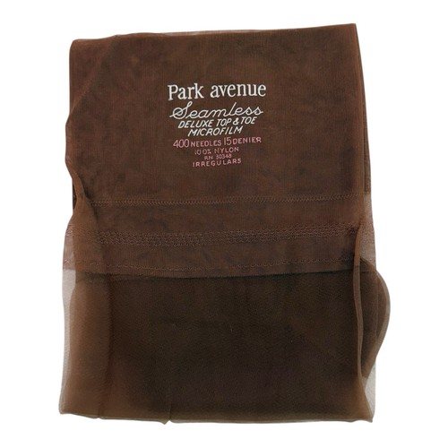 Park Avenue Seamless Microfilm Stockings 9 1/2 Deluxe Top & Toe 402 ...