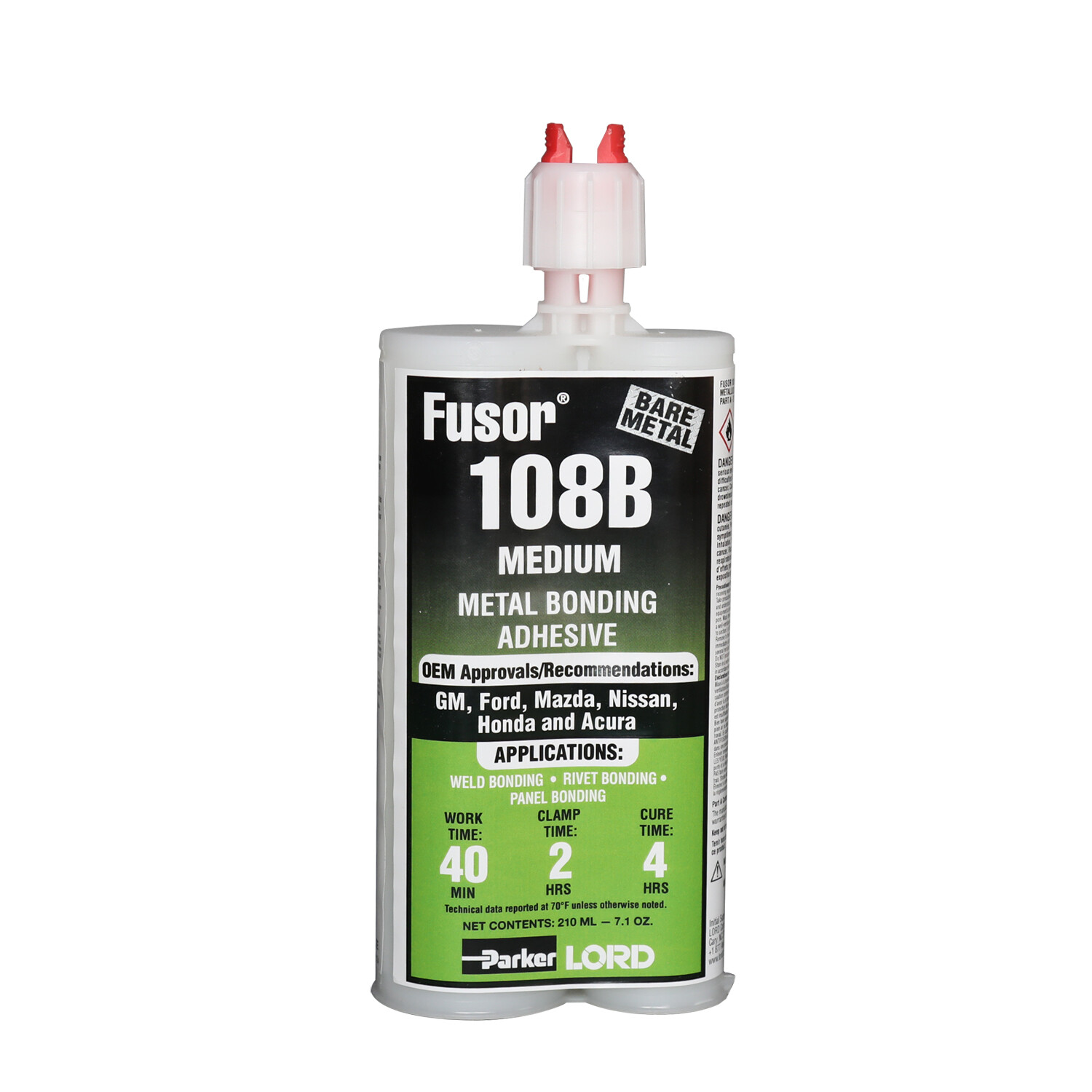 210ml LORD Fusor Metal Panel Bonding Adhesive Medium 108B - Auto Body ...