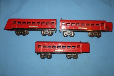 Lionel Pre-war O Gauge #1673, #1674 & #1675: Coach, Pullman ...