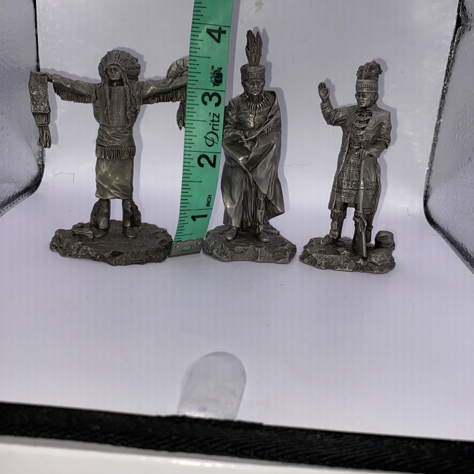Franklin Mint THE NOBLE AMERICANS Fine Pewter Figurines Lot Of 3-B11 | eBay