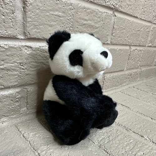 Vtg Aurora World Panda Bear Mini Plush Panda Bear Realistic Stuffed ...