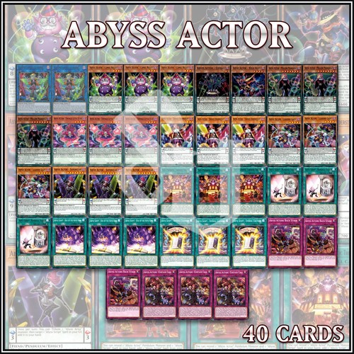 ABYSS ACTOR DECK 40 Comic Relief Hyper Director Mellow Madona Superstar ...