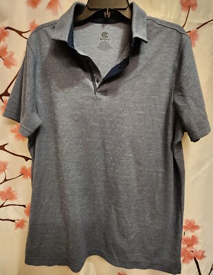 Men's Champion C9 Heather Blue Golf Polo Short Sleeve Shirt Size Large ...