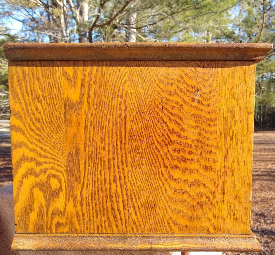 Gorgeous Antique 4 Drawer Watchmakers Cabinet with Embossed Part ...
