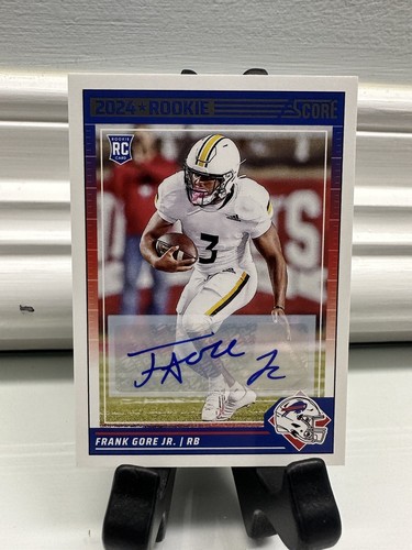 Frank Gore Jr 2024 Panini Score RC Rookie Auto #395 Buffalo Bills ...