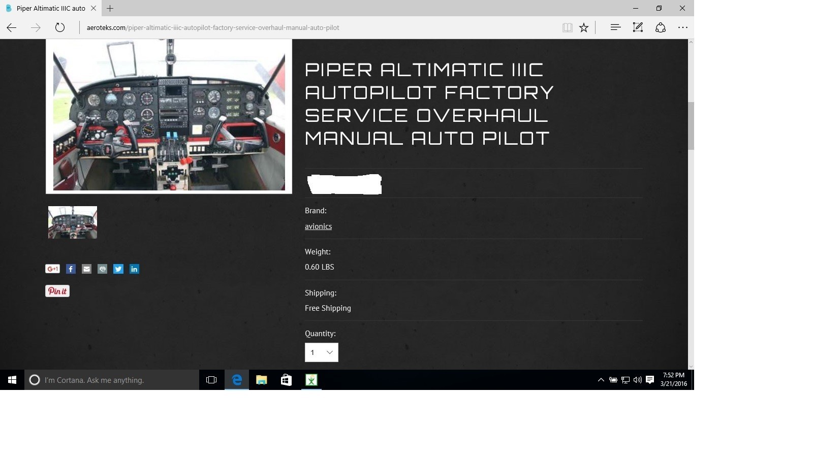 Piper Altimatic IIIC autopilot factory service overhaul manual auto ...