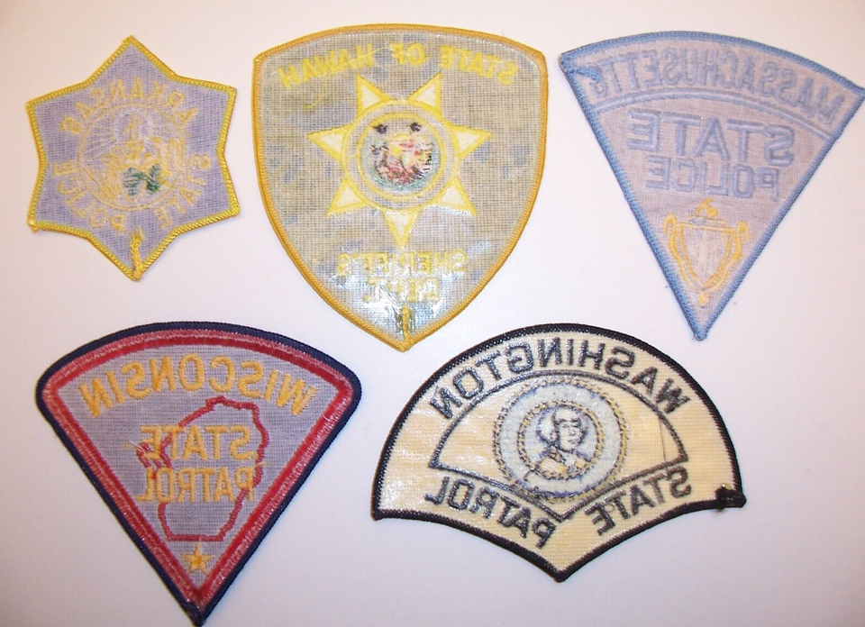 NEW ASSORTED STATE PATROL LAW ENFORCEMENT POLICE SEW ON EMBROIDERED ...