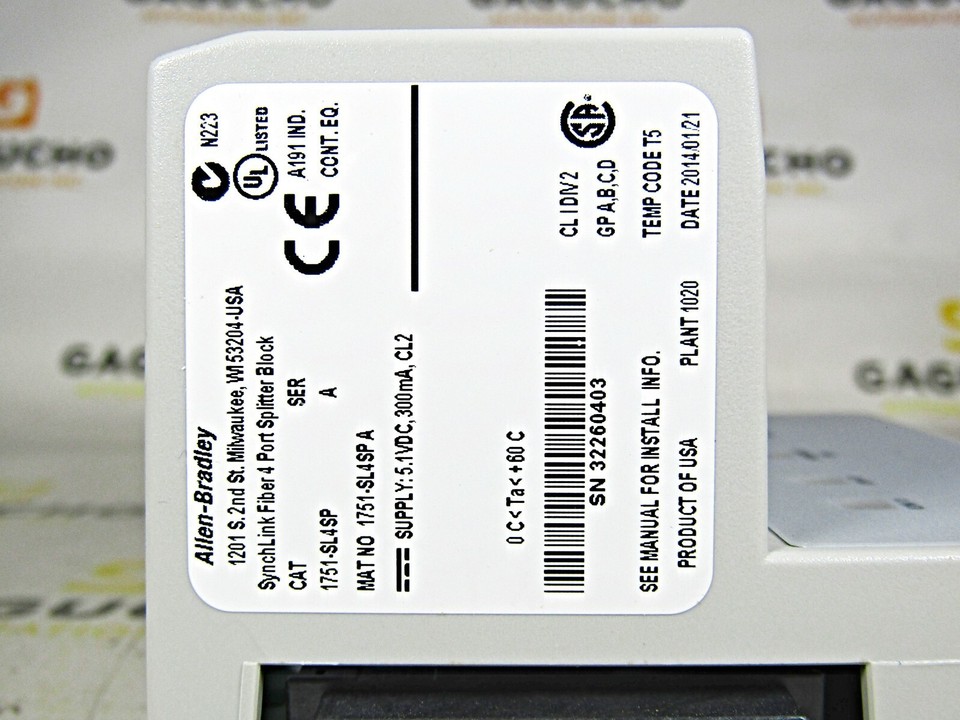 new ALLEN BRADLEY 1751-SL4SP SYNCHLINK FIBER 4 PORT SPLITTER BLOCK | eBay