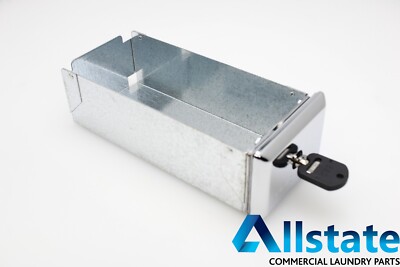 ESD Coin Money Box 8” x3.5”x2.25” W Key Washer Dryer Dexter Huebsch ...