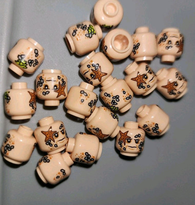 LEGO® 20X Lot Head Part For Bootstrap Bill Minifigure Barnacles 4184 | eBay
