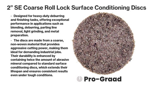 Pro-Graad SE Roll Lock Quick Change Heavy Duty Non-Woven Surface ...
