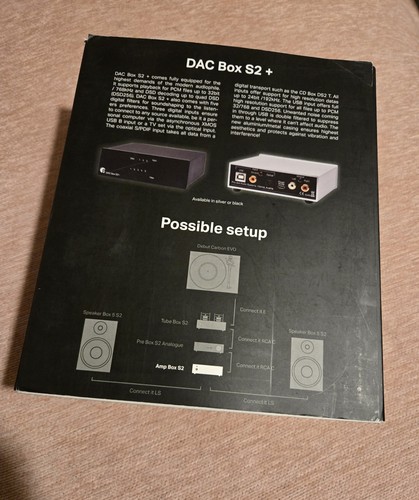 Pro-Ject DAC Box S2 Plus Digital to Analog Converter Black New | eBay