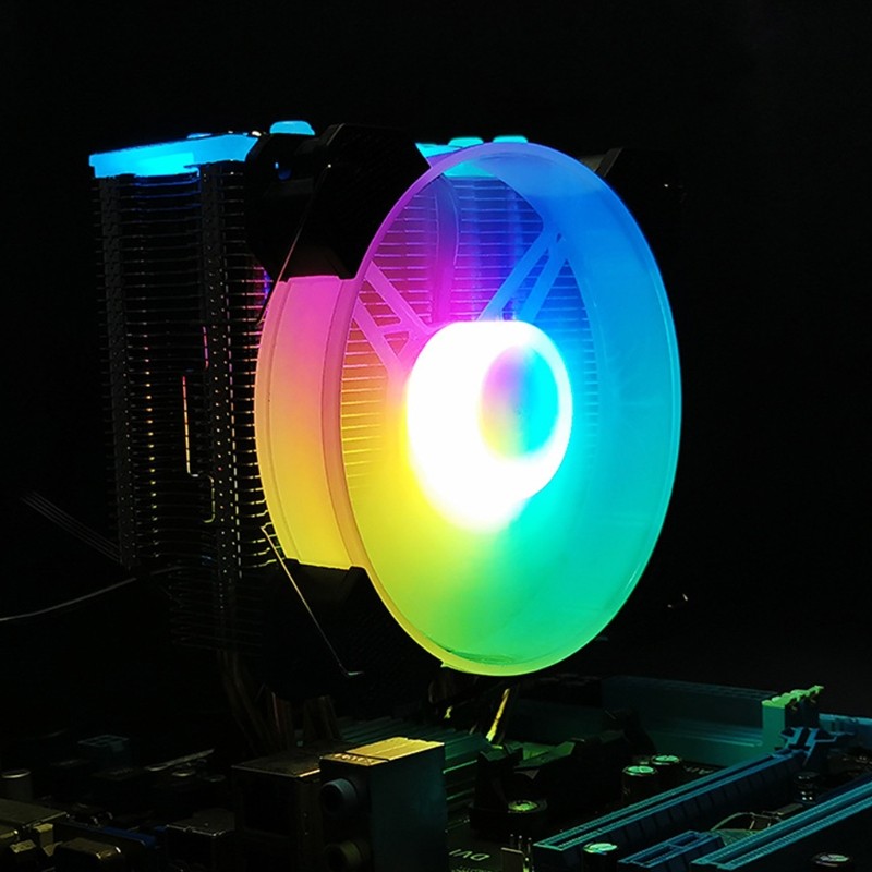 Coolmoon Frost CPU Radiator RGB Mute 4 Heat Pipe Multi-platform ...