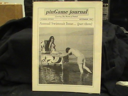 PINGAME JOURNAL MAGAZINE Number 15 Sept 1992 Pinball Video Games Slam ...