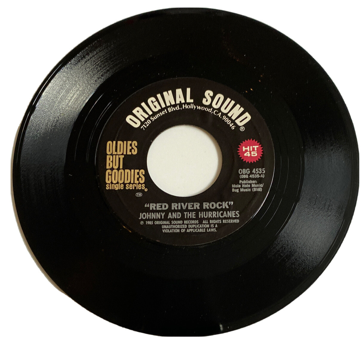 Johnny and the Hurricanes 45 Red River Rock / Beatnik Fly NEW reissue ...