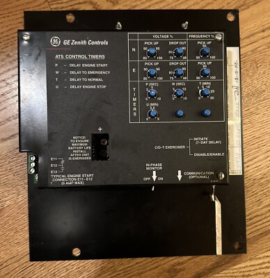 GE Zenith Controls 50P-1093 Controller Board ATS Control Timers | eBay