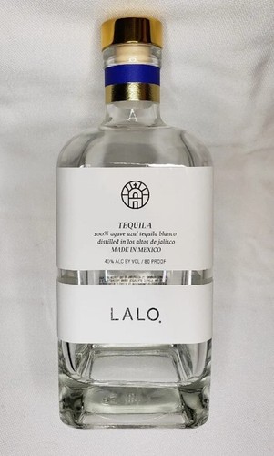 LALO Blanco Tequila Bottle Empty 750ml Clear Glass W Rubber Cork Clean ...