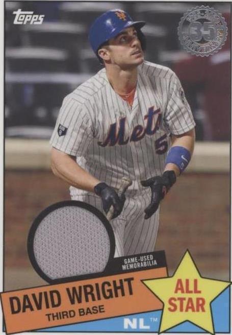 2020 Topps - 1985 Topps Baseball All-Stars Relics David Wright #85ASR ...