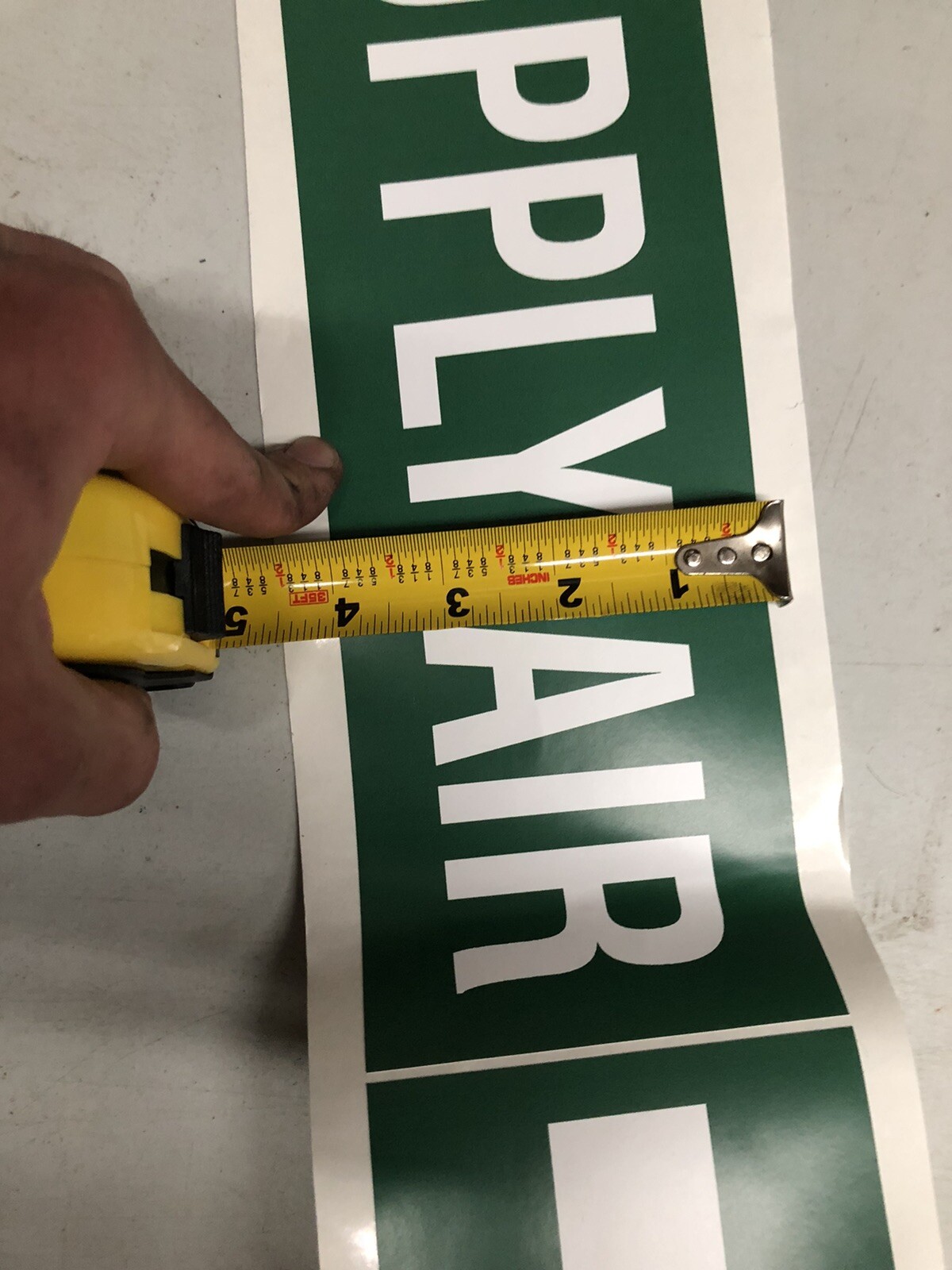 200+ Lot Sticker Decal Supply air arrow Duct identification labels Ahu ...