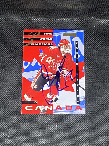 Jamie Rivers 1995-96 Donruss Canadian World Junior Team #7 Auto Signed ...