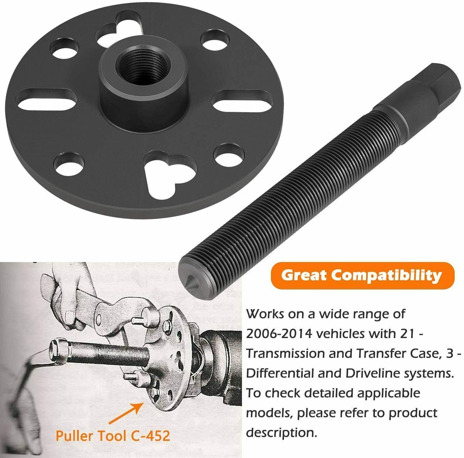 C-452 Companion Flange Puller C-452A SP-116 SP-575 SP-576 Hub/Yoke ...