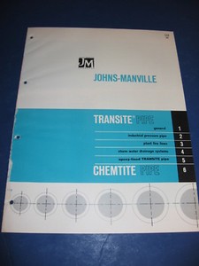 1965 Johns-Manville Asbestos Transite Pipe ChemTite | eBay