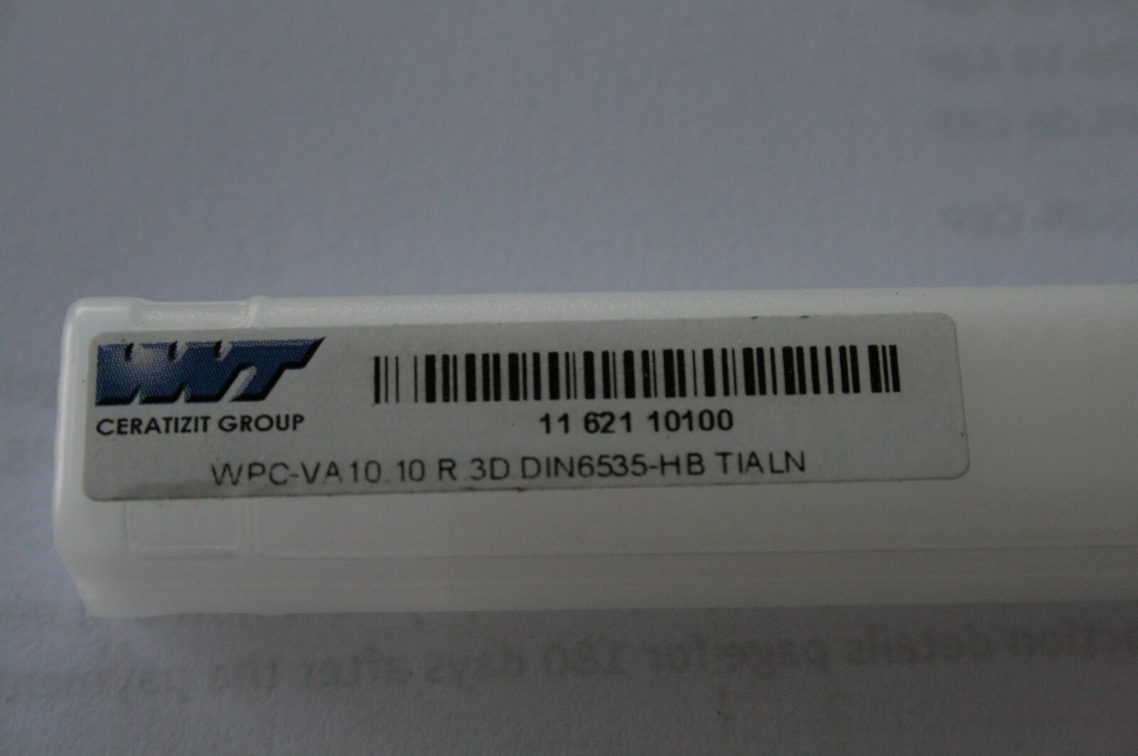 WNT 10.10mm Drill - WPC-VA10.10.R.3D.DIN6535-HB TiALN ( 1162110100 ...