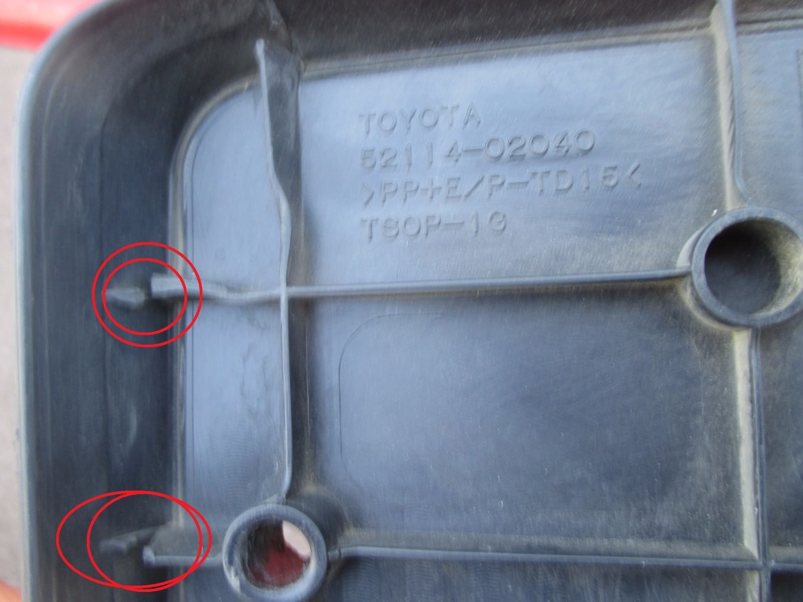 TOYOTA COROLLA Front Bumper License Plate Mount Bracket 2009 2010 09 10 ...