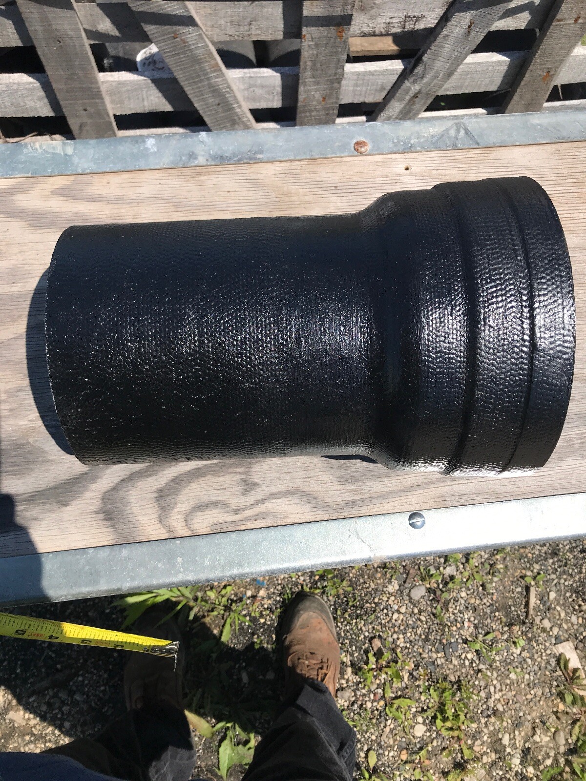 Lot Of Six 6” DUCTILE IRON PIPE HUB (push) X 12” Long, Sewer Stub Inlet ...