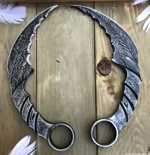 Full Size Mazikeen Demon Pair Blades Lucifer Present Gift Handmade Maze ...