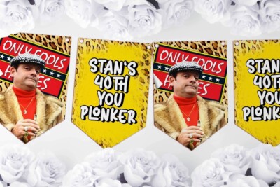 Personalised Only Fools And Horse Bunting , Birthday Decoration Banner ...