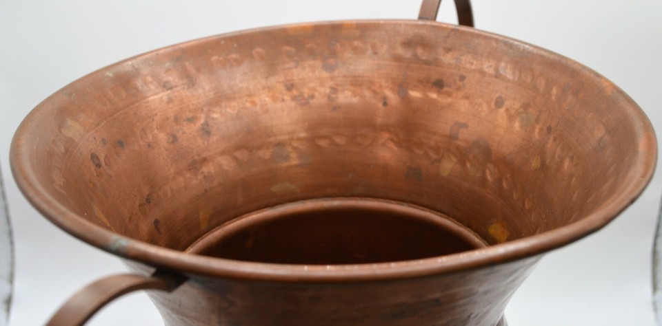Antique Hand Made Hammered Copper Spittoon 6.25" Tall | eBay
