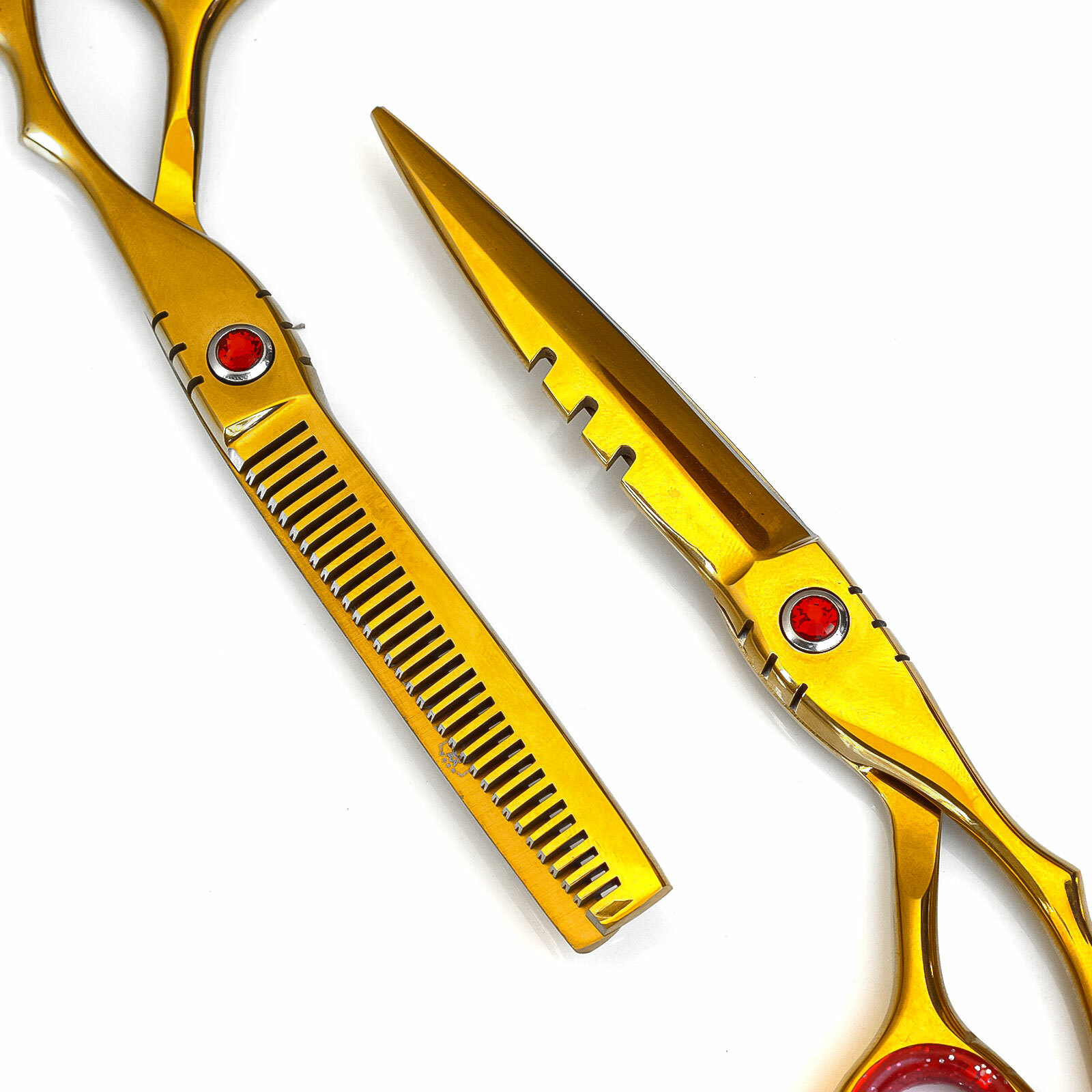 7" Professional Hair Cutting Japanese Scissors Thinner Barber Razor ...