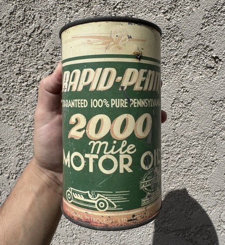 Vintage Original RARE Rapid-Penn Graphic Airplane Race Car 2000 Motor ...