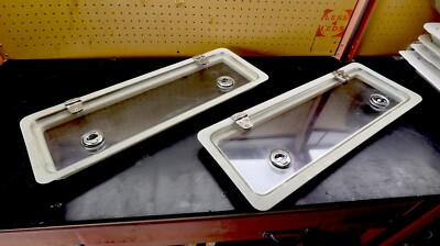 2 X Bait Well Live Well Hatch Fiberglass/Acrylic Transom Pontoon Center ...