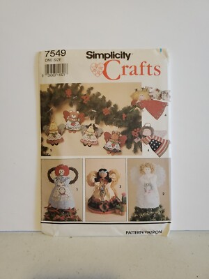Simplicity Crafts ANGEL ORNAMENTS & TREE TOPPER Pattern Collection ...